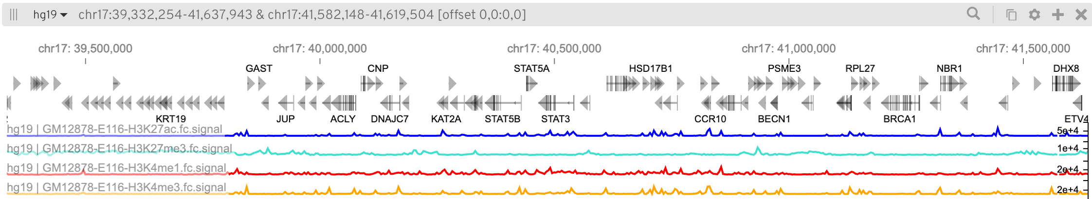 Add Support for Loading Gene-Annotation Files with BigWig Tracks · Issue #135 · higlass/higlass ...