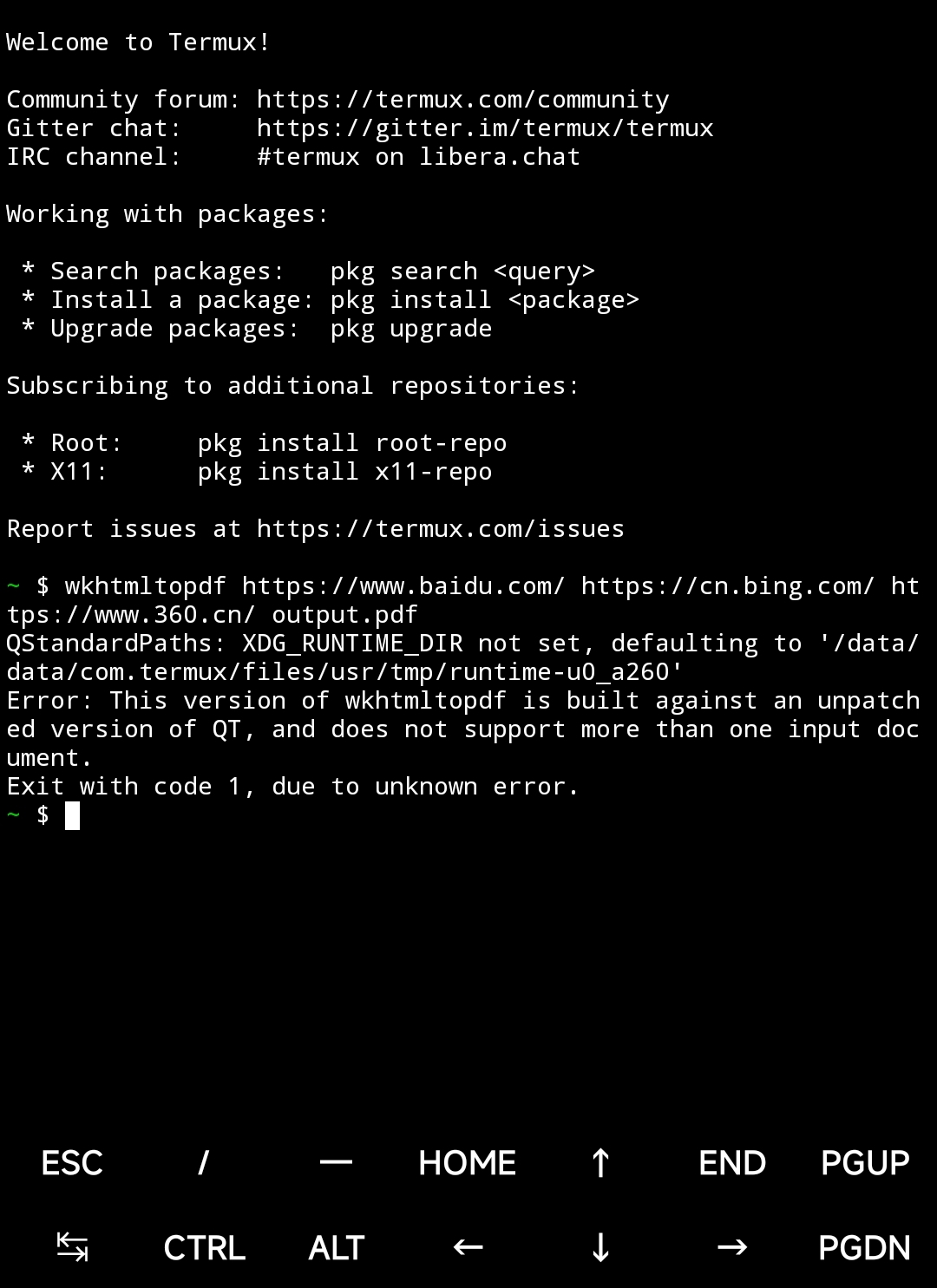 wkhtmltopdf · Issue #14313 · termux/termux-packages · GitHub