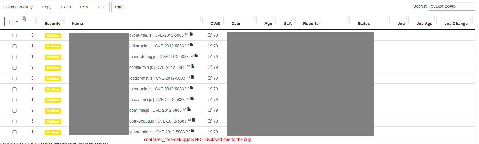 Search inside findings tab does not find excerpted value · Issue #3375 · DefectDojo/django ...