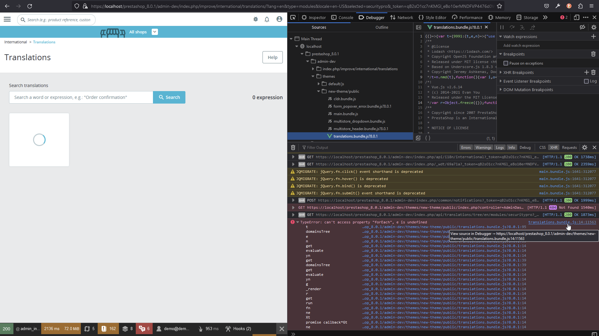 JS error when trying to translate a module using the new translation system · Issue #31205 ...