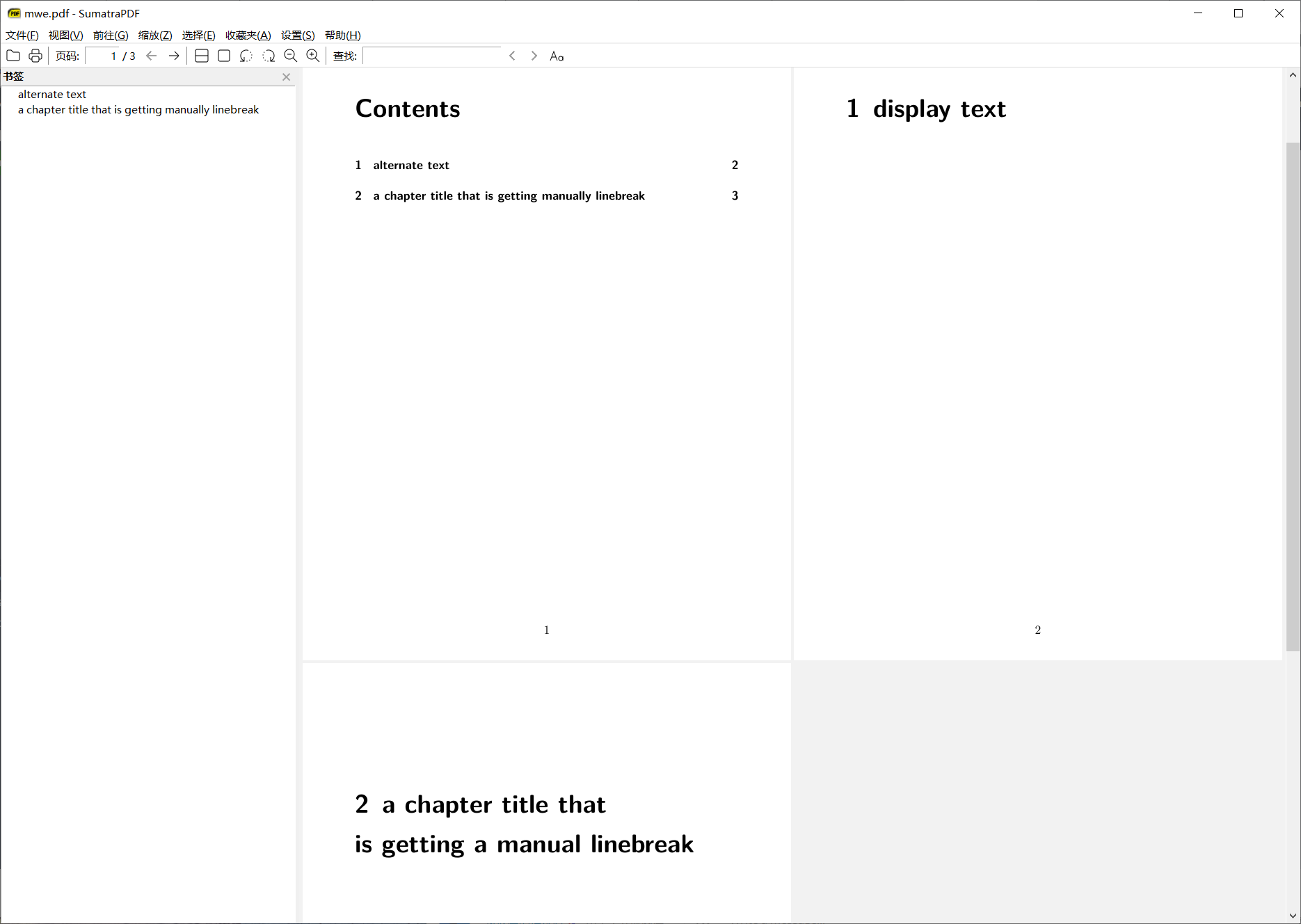 Different heading text for outline/bookmark and displaying · Issue ... Different heading text for outline/bookmark and displaying · Issue ...