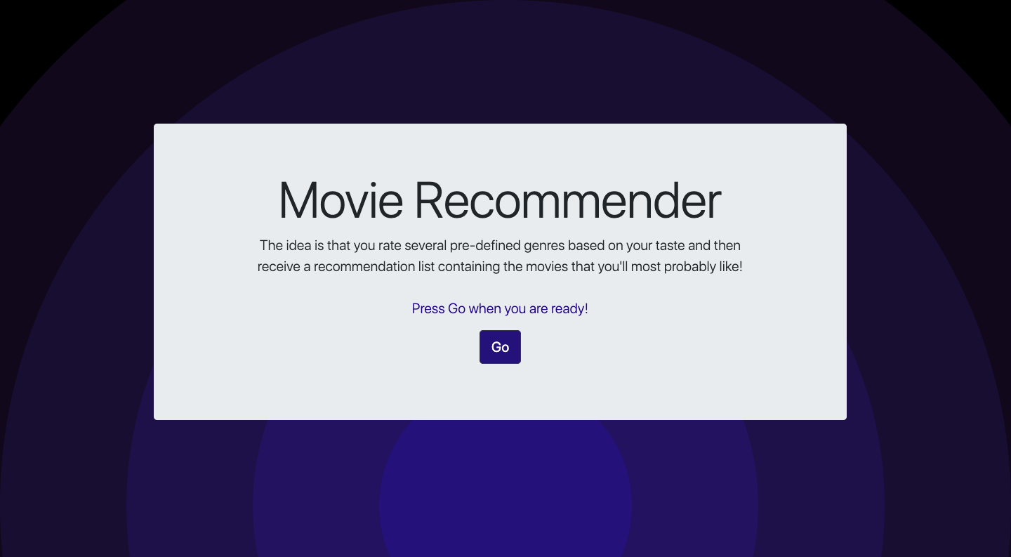 GitHub - mehdi1514/MovieRecommender: A Flask app that recommends movies based on user's taste of ...