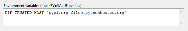 Add config to allow pip --trusted-host pypi.org --trusted-host files.pythonhosted.org · Issue ...