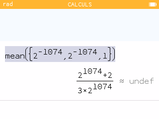 Inconsistencies in Toolbox function mean() · Issue #2028 · numworks/epsilon · GitHub