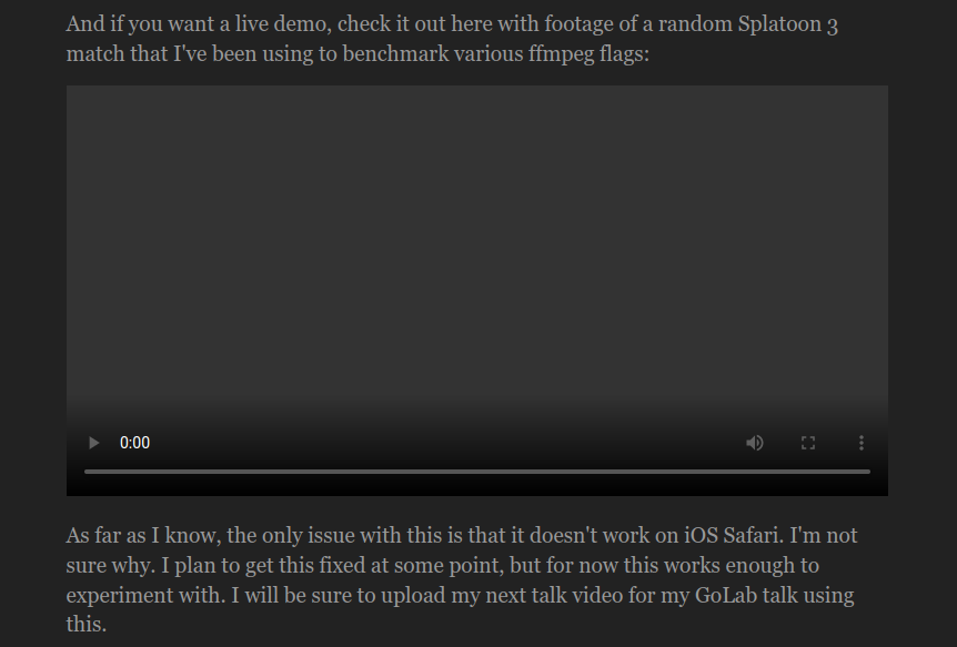 HLS videos don't work in some RSS readers · Issue #557 · Xe/site · GitHub