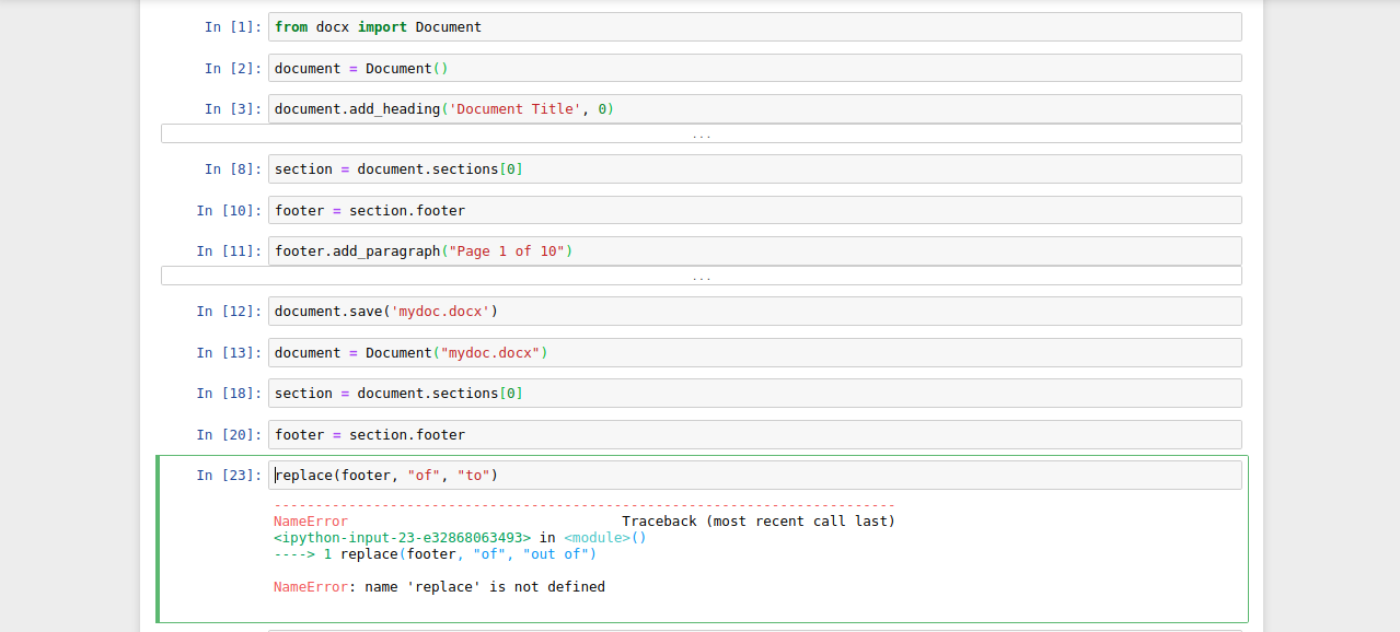 How Can I Find And Replace A Word In Footer Of Word Document Using