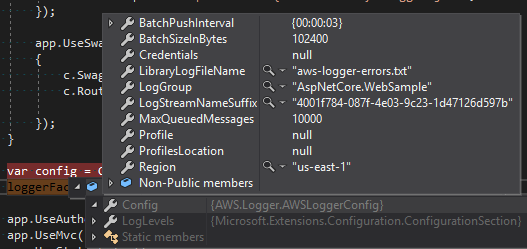 Unable To Find Credentials Exception In Aspnet Core Mvc · Issue 65 · Awsaws Logging Dotnet