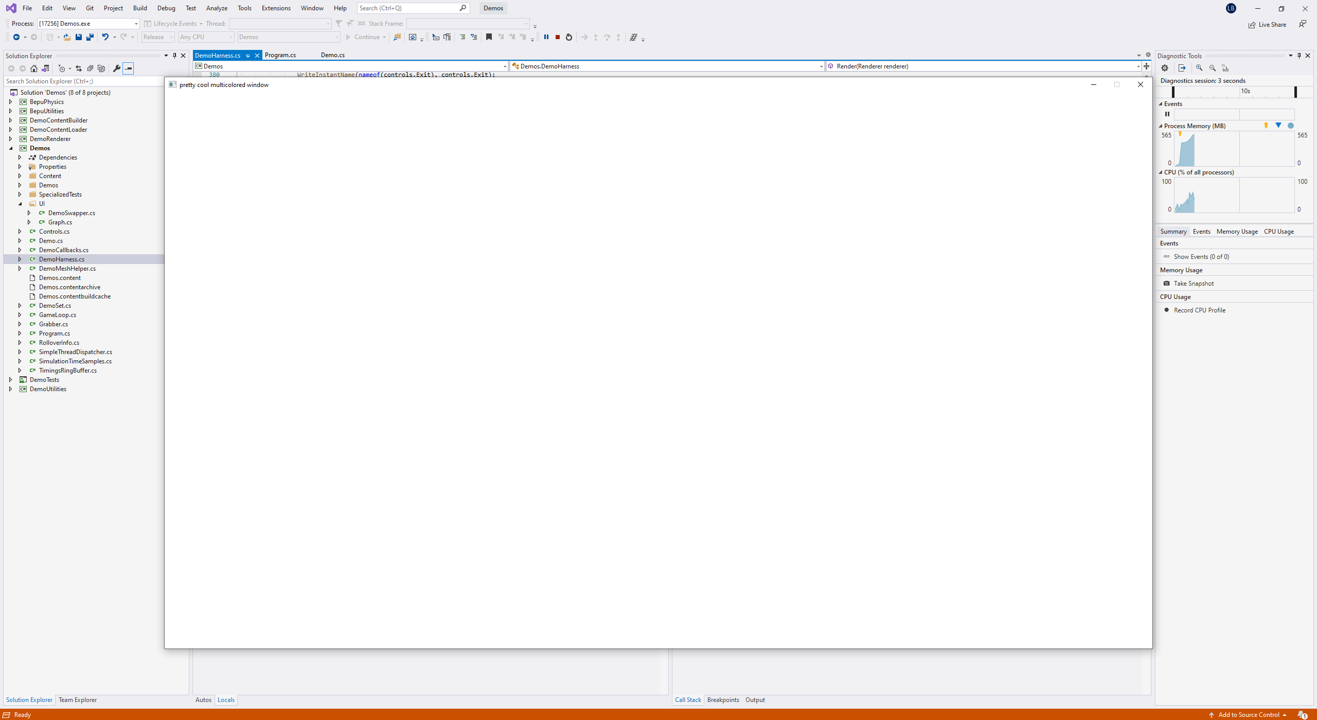 White screen (no graphics) in demo · Issue #107 · bepu/bepuphysics2 ...