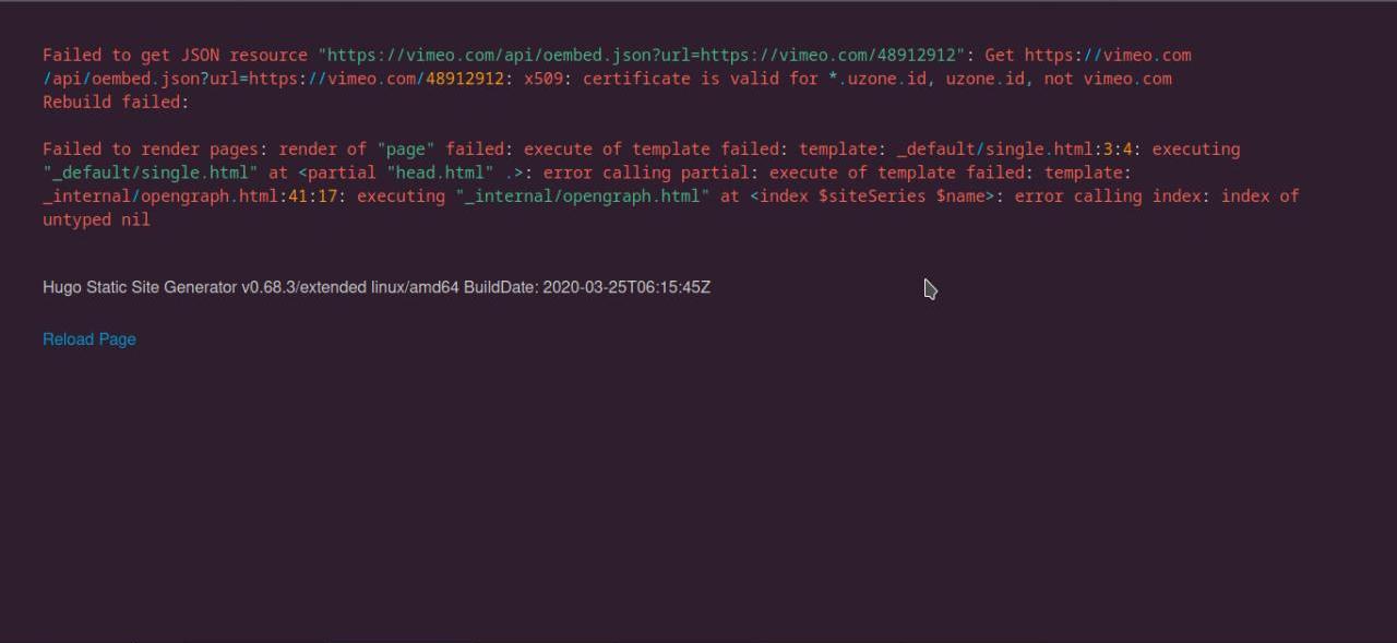 Error building site: failed to render pages: render of "home" failed · Issue #141 · lxndrblz ...