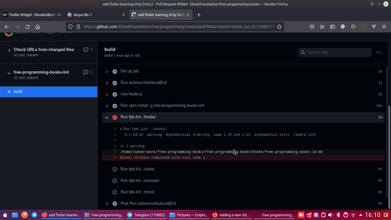 Error in build · Issue #5870 · EbookFoundation/free-programming-books · GitHub