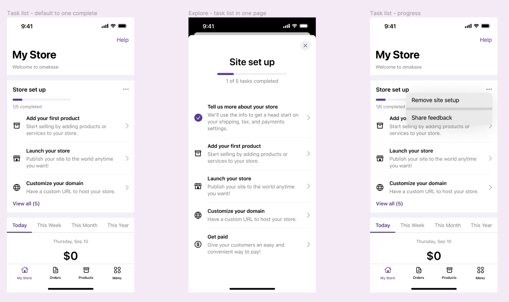 Display a list of onboarding tasks in My Store Tab · Issue #8260 · woocommerce/woocommerce ...