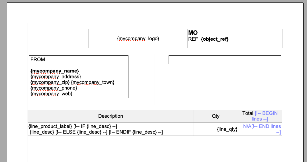 BUG - MO - Generate a ODT document for MO · Issue #24207 · Dolibarr/dolibarr · GitHub