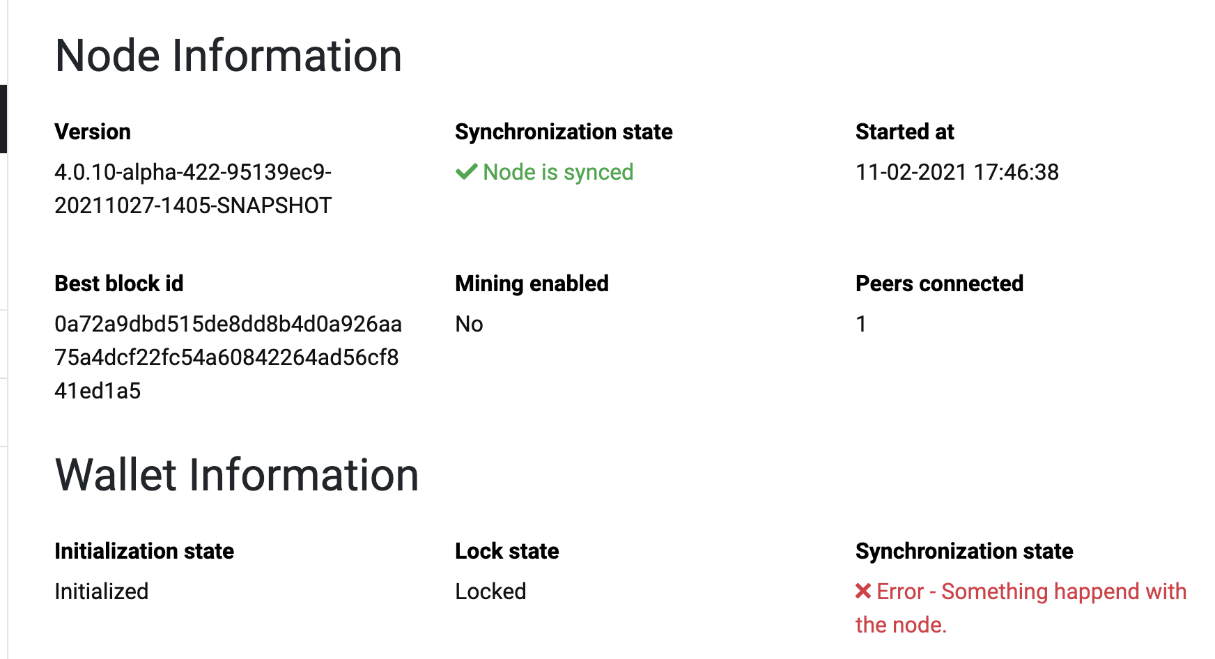 Render error message in case of a wallet error · Issue #34 · ergoplatform/ergo-node-interface ...