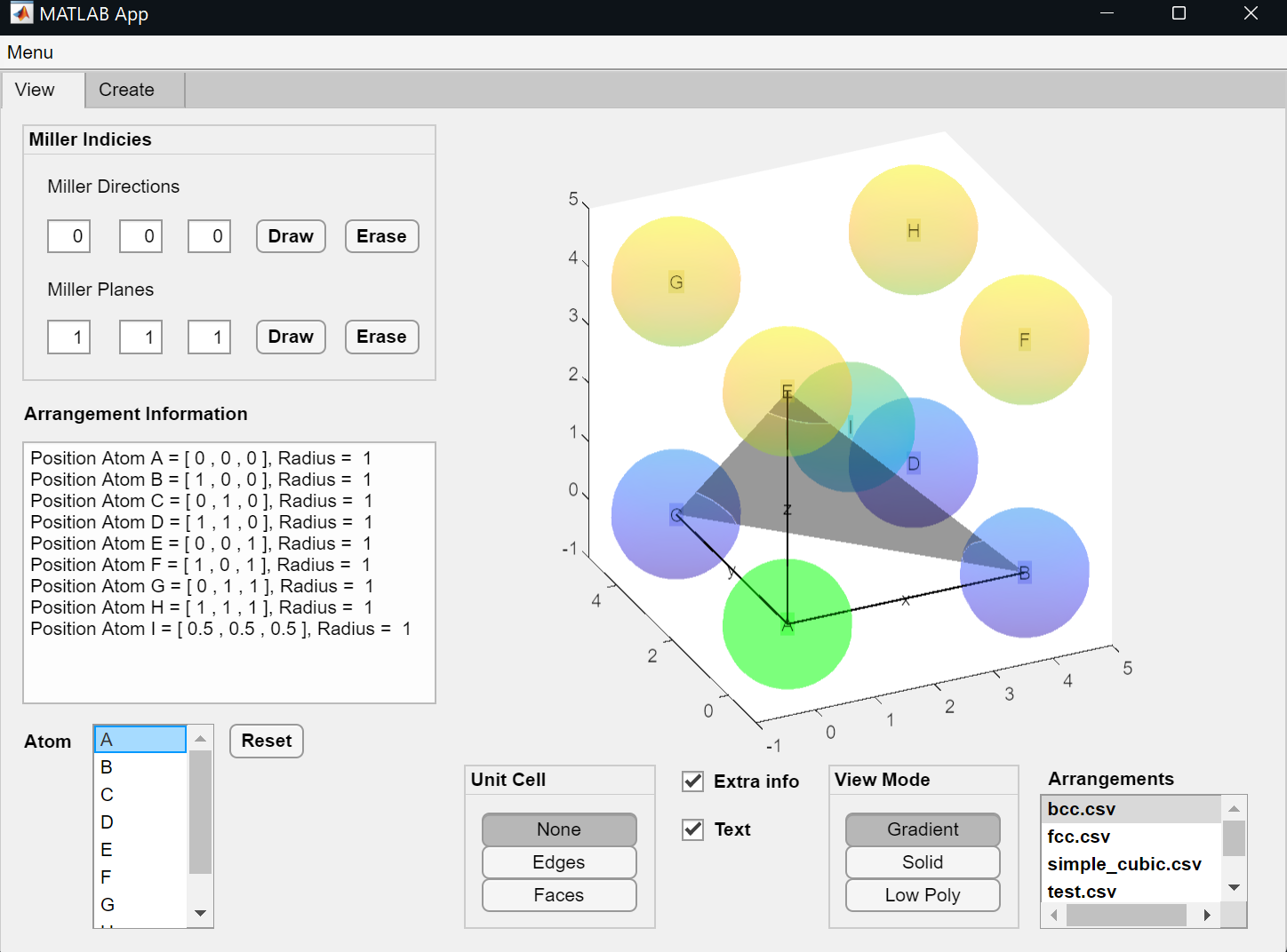GitHub - Parzival1918/CrystalViewer: Viewer of unit cells and miller ...