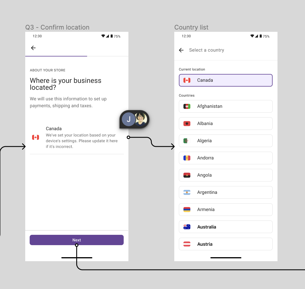Onboarding: Country selector refactoring · Issue #9702 · woocommerce/woocommerce-android · GitHub