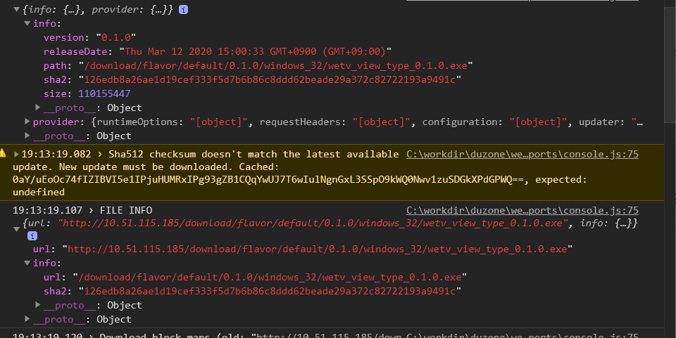 Auto Update Faile Internal Error Size Mismatch Newsize Undefined · Issue 4772 · Electron
