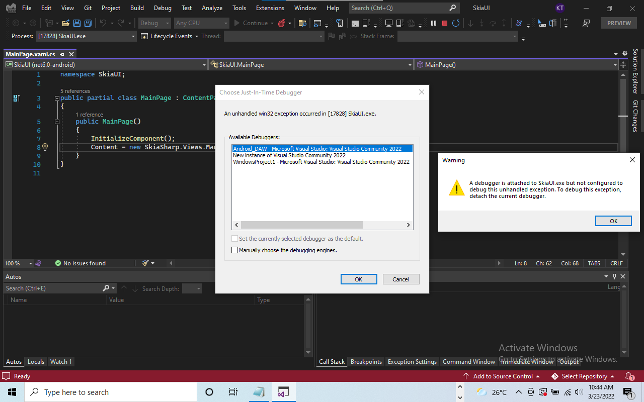 [BUG] SkiaSharp crashes application MAUI · Issue #1979 · mono/SkiaSharp · GitHub