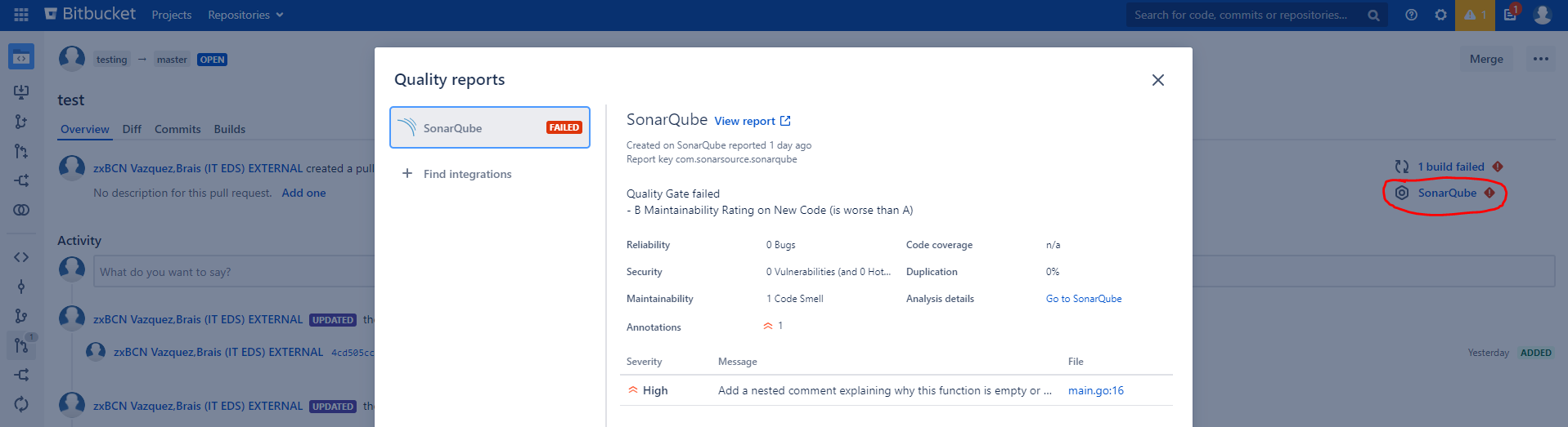 SonarQube integration with Git repository (PR decoration) · Issue #665 · opendevstack/ods ...