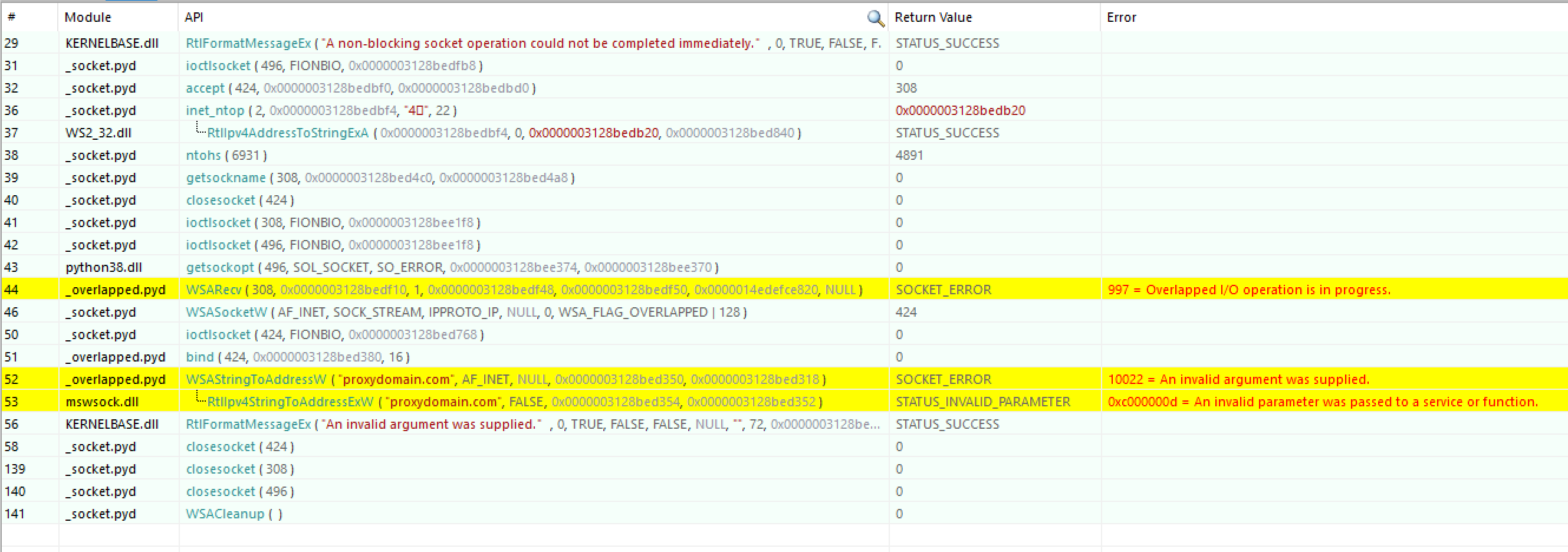 ProxyConnectionError on python 3.8 (An invalid argument was supplied) · Issue #12 · romis2012 ...