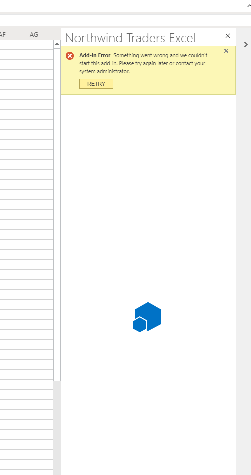 "something went wrong and we couldn't start this add-in" on Excel ...