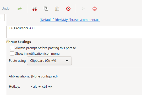 multiple instead of position in phrase · Issue #512 · autokey/autokey · GitHub