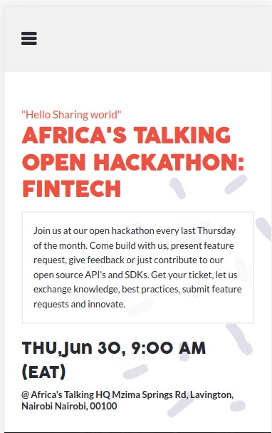 GitHub - Sevenpros/Africas_talking_conference: This is The platform for africa's talking ...