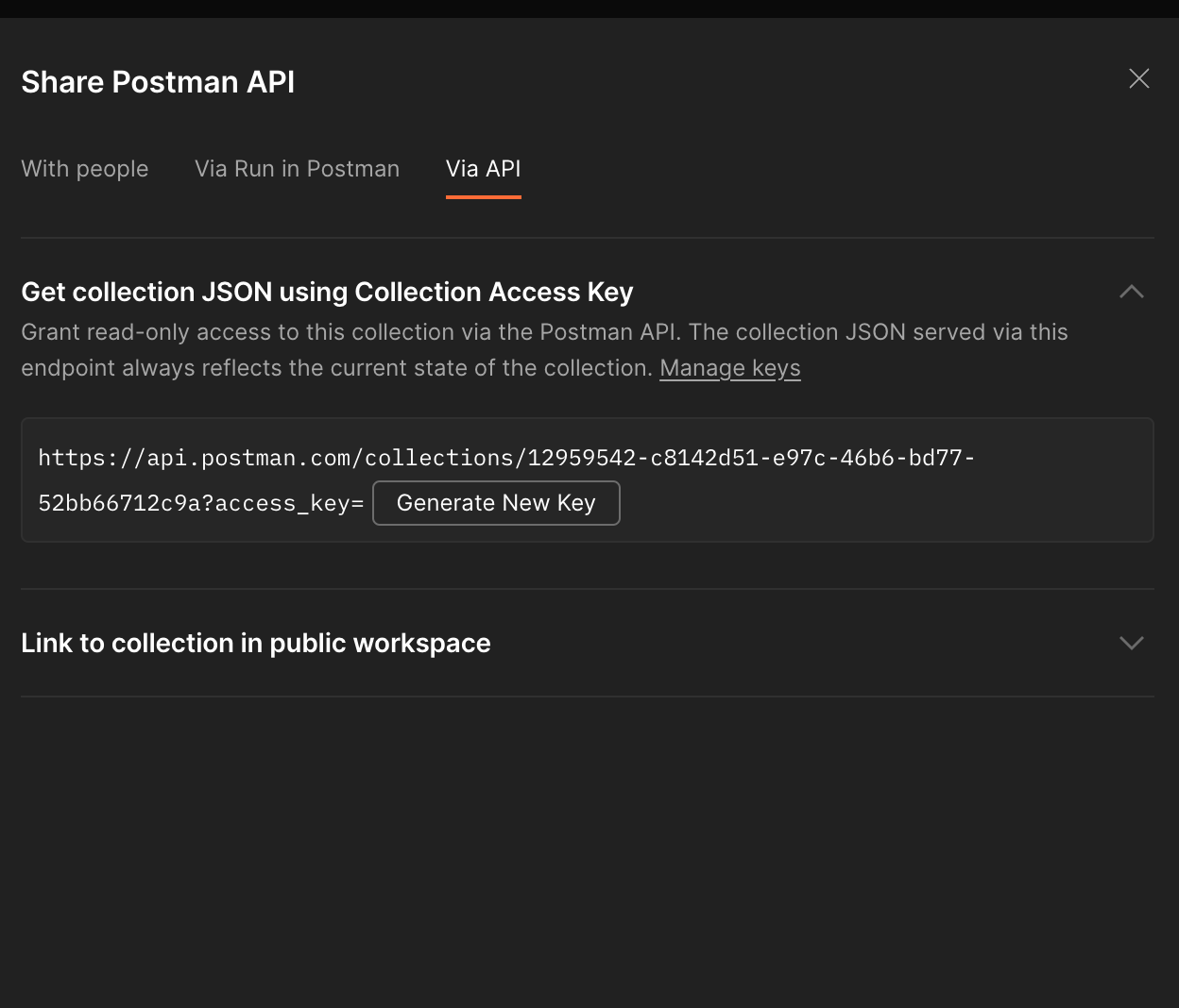 Ability Share/embed a collection via postman api · Issue #9007 ...