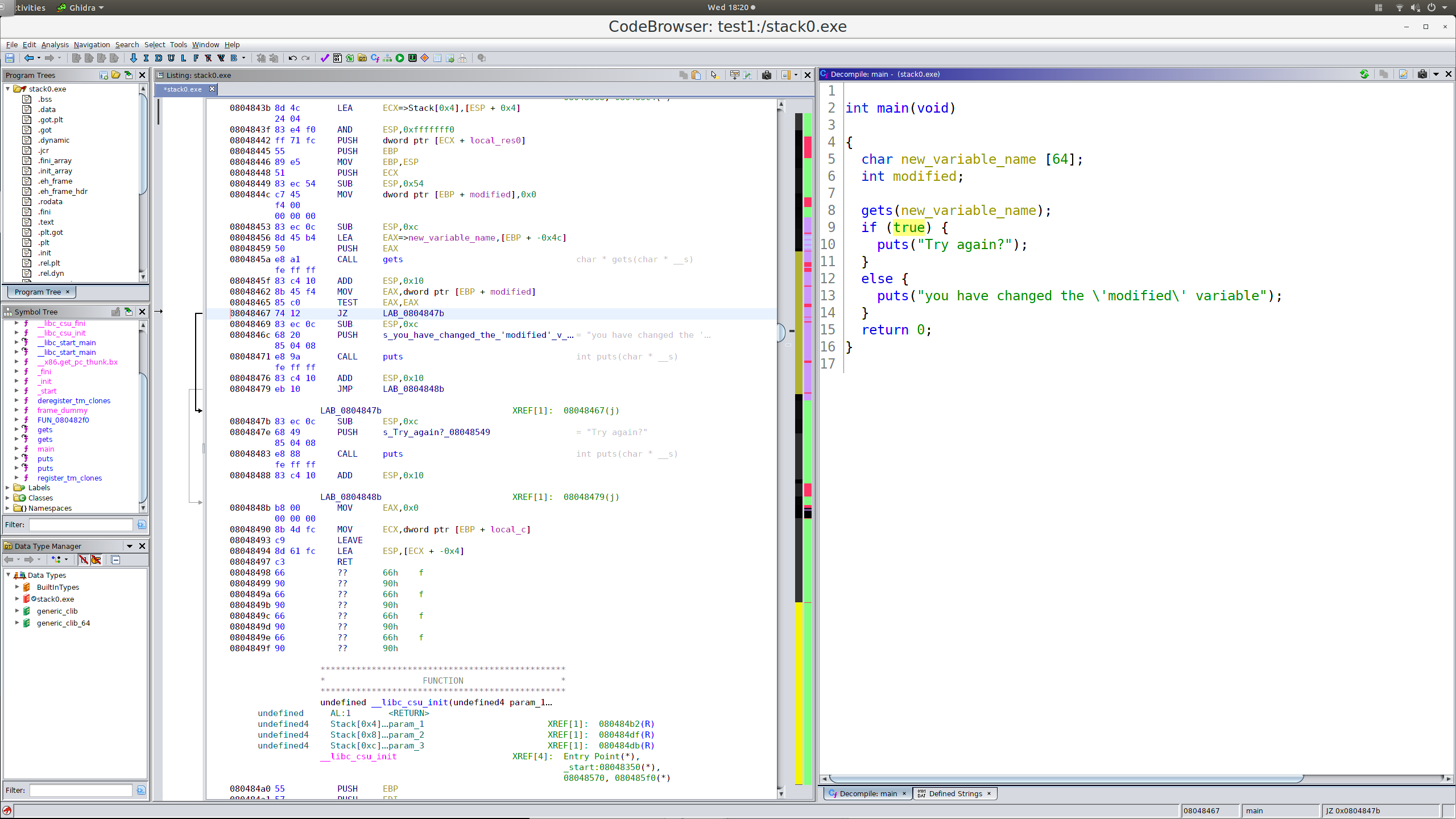 Ghidra applies decompilation analysis even when disabaled · Issue #76 · NationalSecurityAgency ...