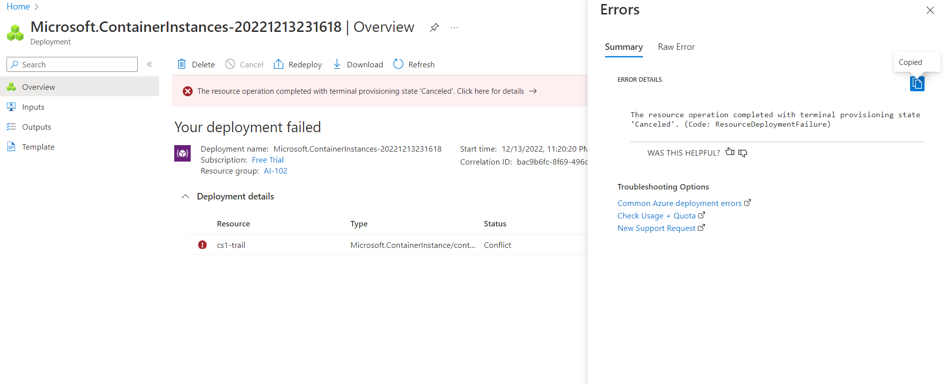 Issue: Not able to create container instance for Azure Congnative Service for Language · Issue ...