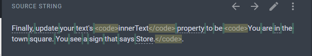 Code Sentence In Make Rpg Game Confuses Crowdin · Issue 47775 · Freecodecampfreecodecamp · Github