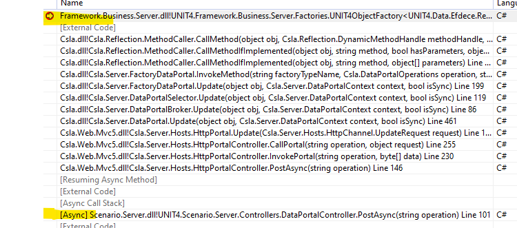 DataPortal Complete method assumes there is always an __dataportaltimer in the ClientContext ...