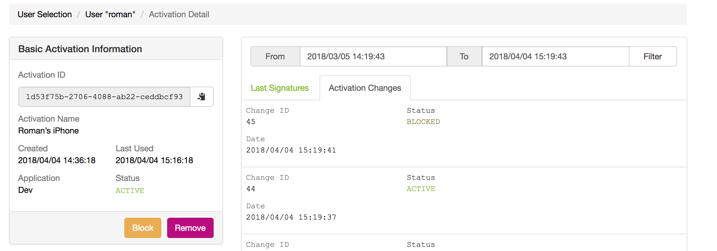 Activation Changes tab is sometimes not updated · Issue #34 · wultra ...