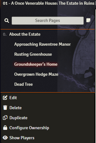 Context menu delete on header within Journal TOC is unclear that delete means entire page ...