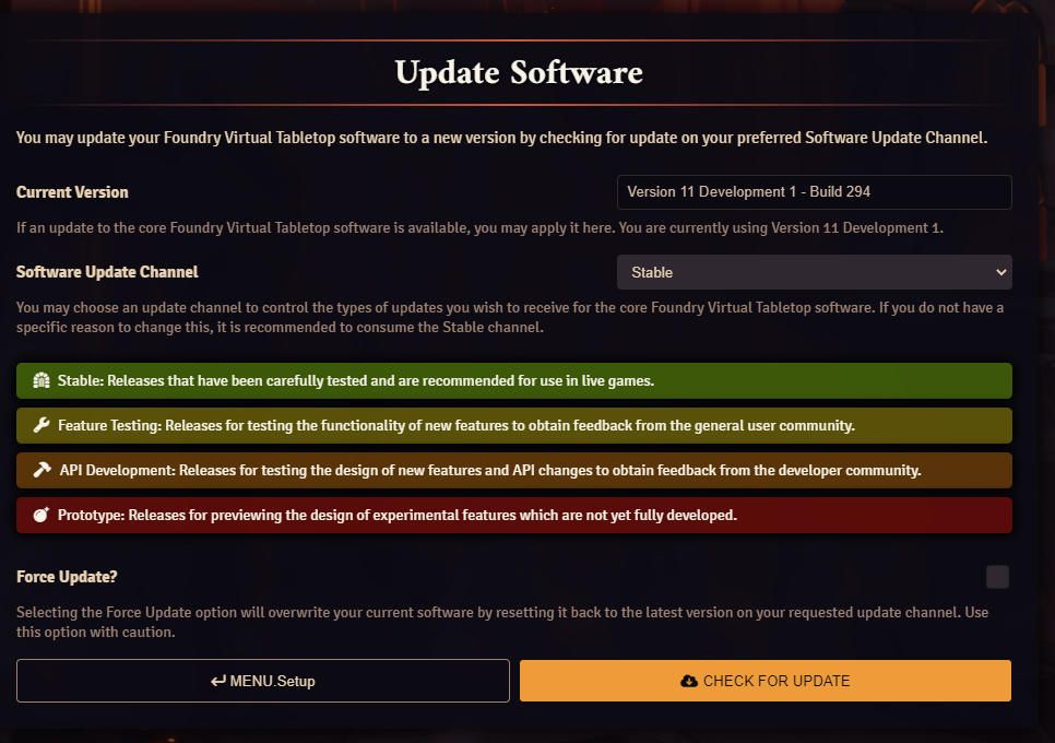 Localization error on Back to Setup button · Issue #9113 · foundryvtt/foundryvtt · GitHub