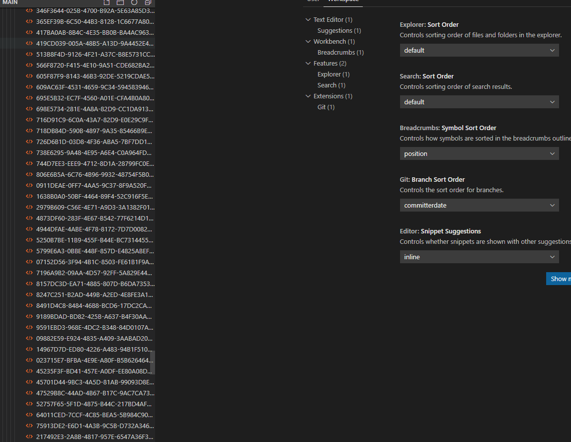 Sort order is not being honored in file view · Issue #98212 · microsoft ...