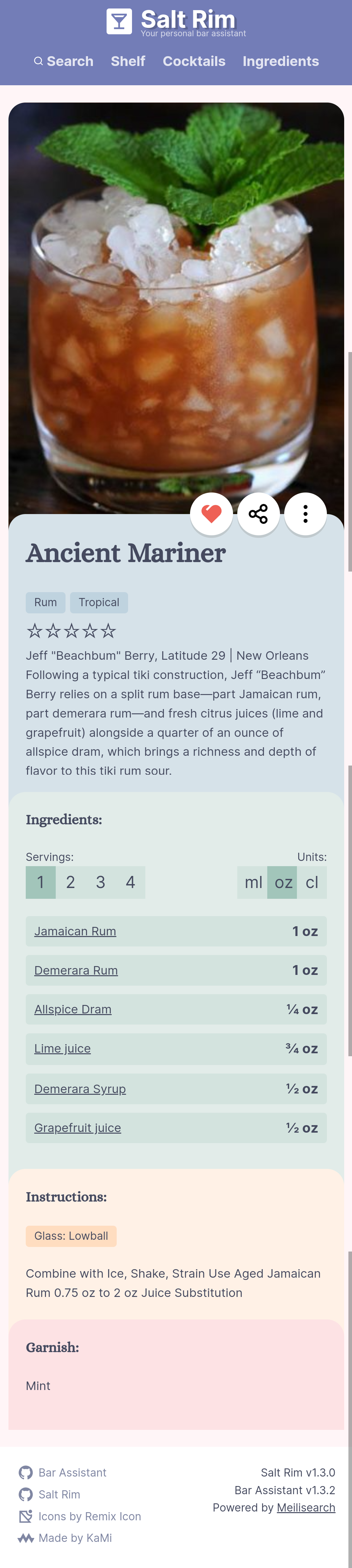 Mobile Web View Include Glass/Method/ABV · Issue #47 · karlomikus/vue-salt-rim · GitHub