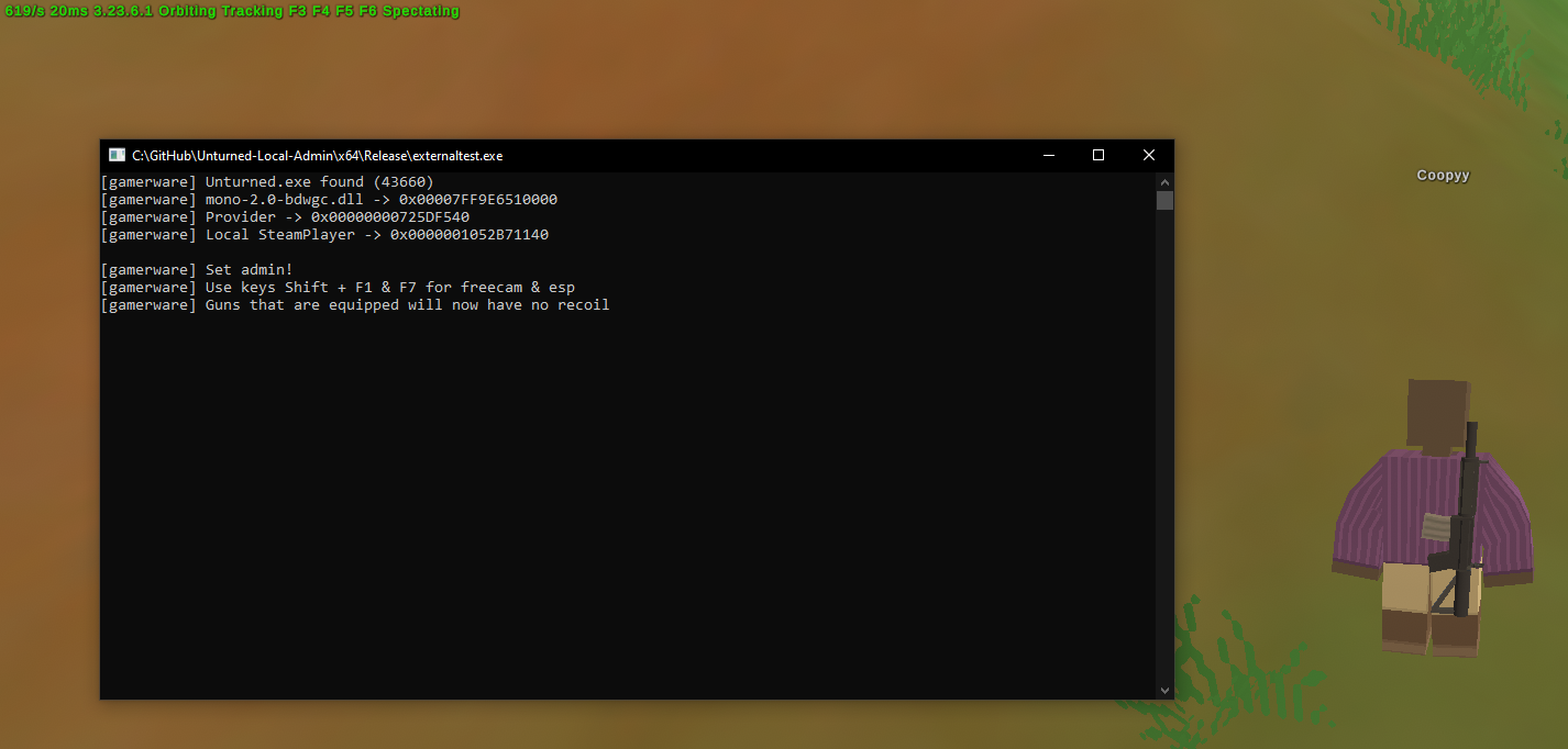 GitHub - Coopyy/Unturned-External-Base: simple external base (kinda) that sets local admin so ...