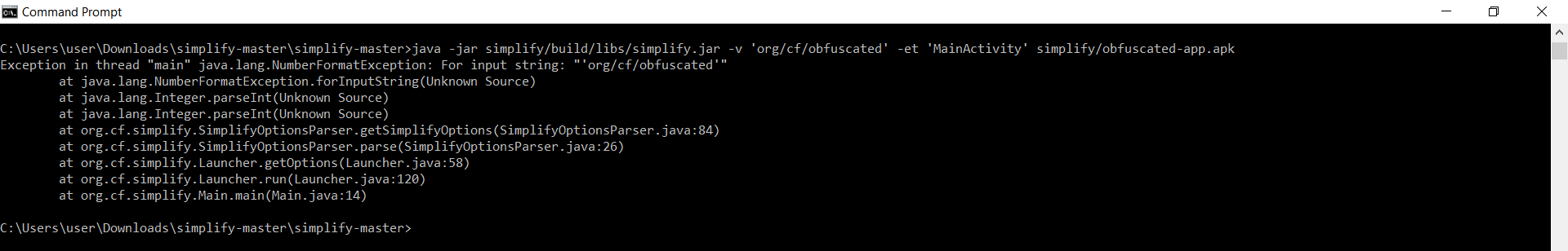 Unable to deobfuscate using simplify · Issue #131 · CalebFenton/simplify · GitHub