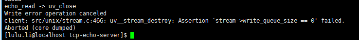 Crash on `assert(stream->write_queue_size == 0);`，how to do safely close connection？ · Issue ...