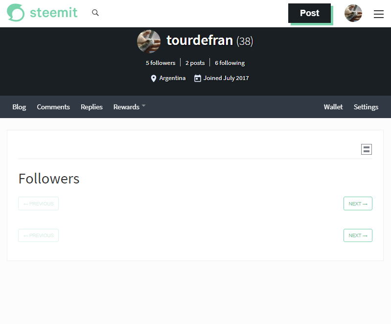 Followers and Followed not showing · Issue #2198 · steemit/condenser · GitHub