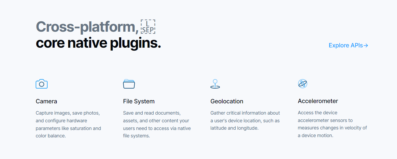 [Bug] Shows LSEP across multiple places on the homepage · Issue #472 · ionic-team/capacitor-site ...