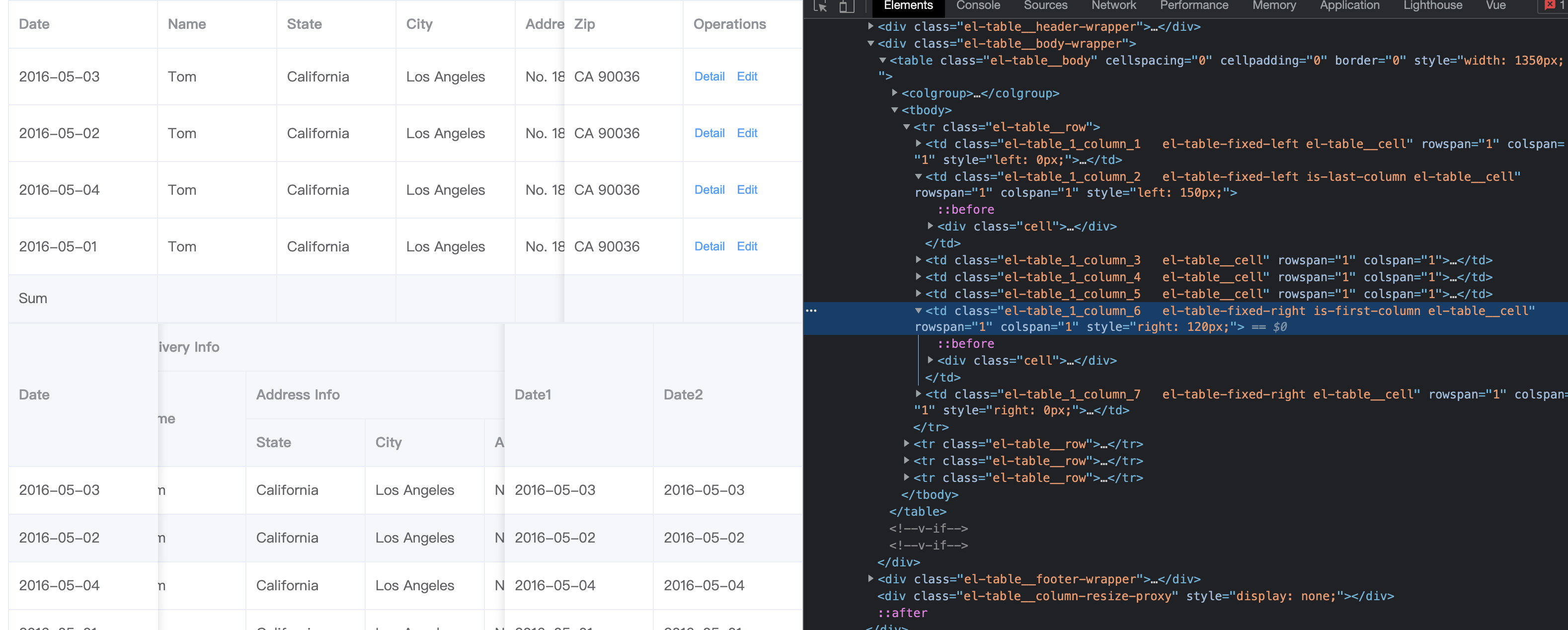 [Feature Request] Refactor the fixed column implementation of the table with sticky · Issue ...