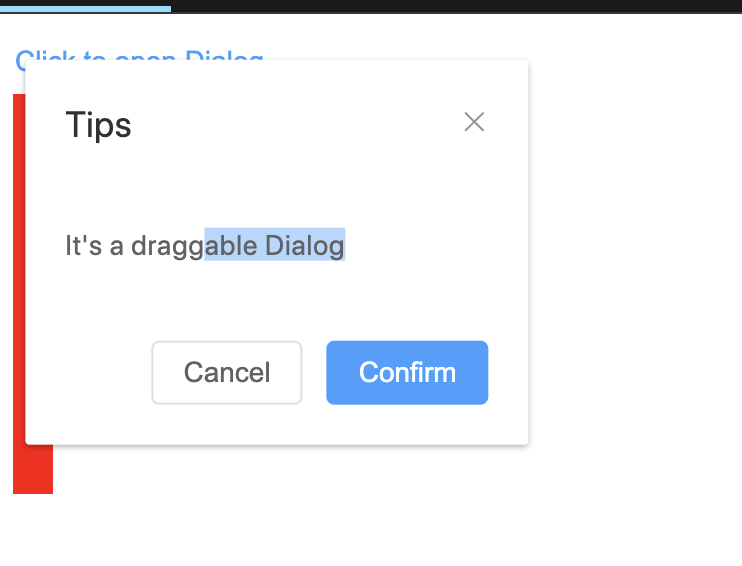 [Bug Report] [Component] [dialog] The dialog component will be covered by other elements in the ...