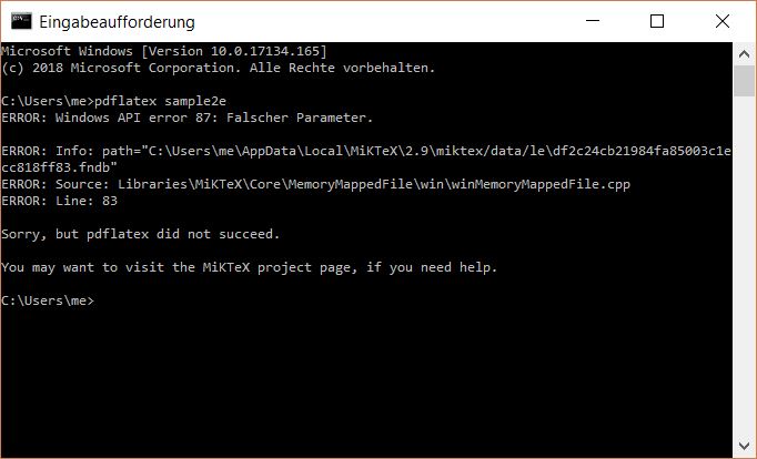 I installed basic-miktex-2.9.6753-x64.exe on my windows 10 computer ...