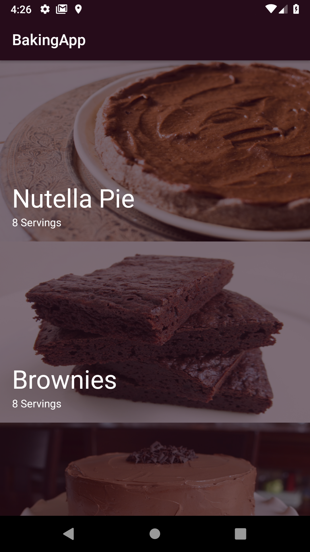 GitHub - kundank191/RecipieApp: My submission for Udacity Baking App ...