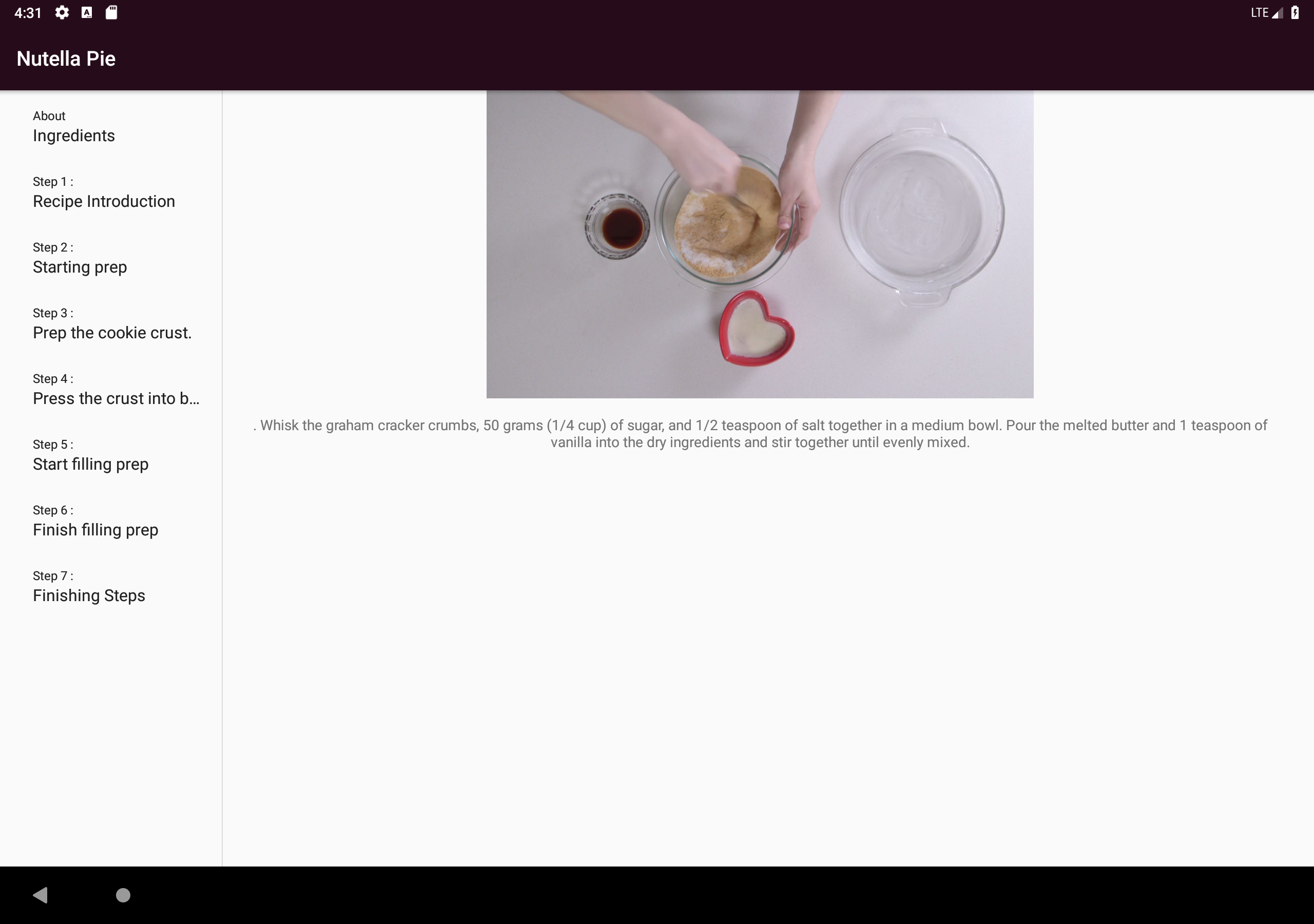 GitHub - kundank191/RecipieApp: My submission for Udacity Baking App project for Android ...