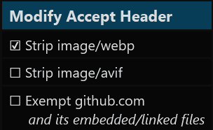 Add a dark theme toggle · Issue #5 · jscher2000/dont-accept-webp · GitHub