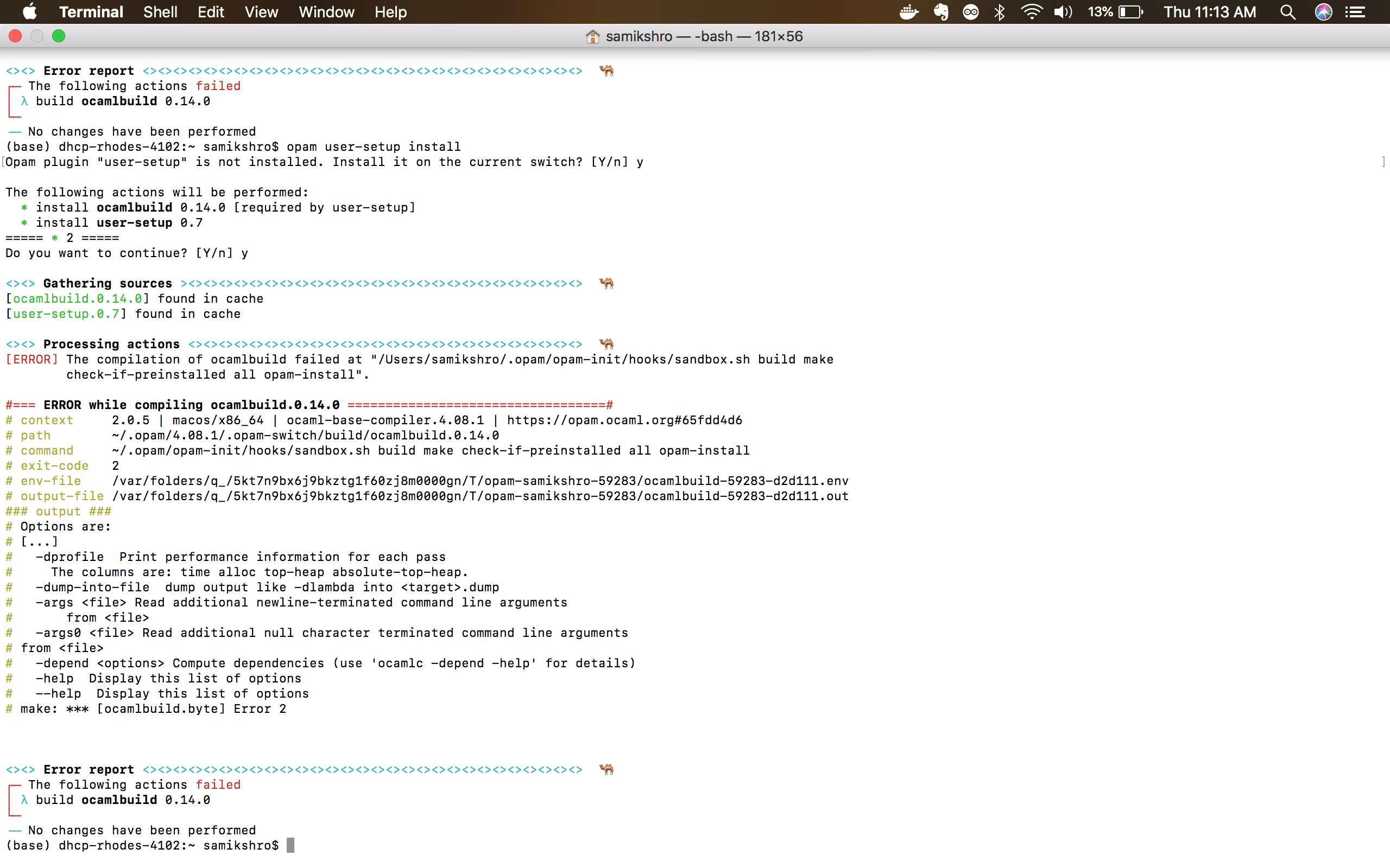 Build Ocamlbuild Fail · Issue 301 · Ocamlocamlbuild · Github