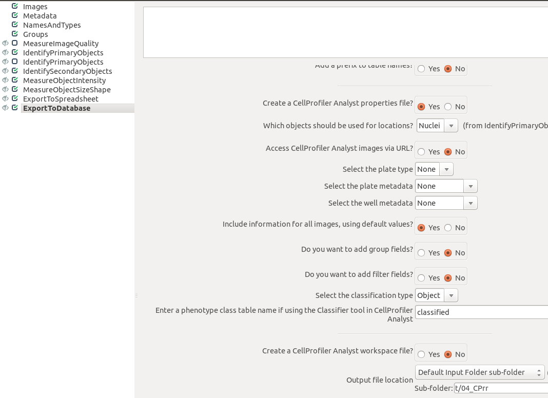 CellProfiler Analyst not displaying object thumbnails after ExportToDatabase · Issue #3572 ...