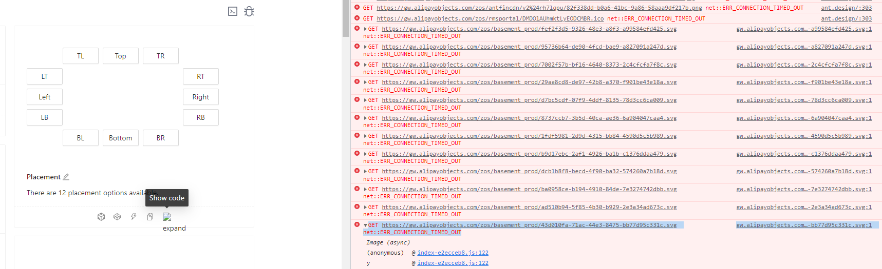 "Show code"-icon not available on antd webside · Issue #33925 · ant ...